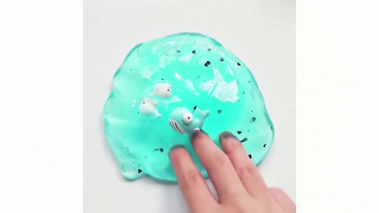 clear slime -arm - YouTube