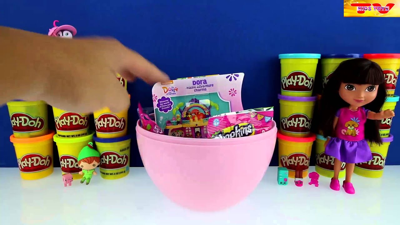 Kids Toys TV | Play Doh Toys for Children: GIANT DORA THE EXPLORER ...