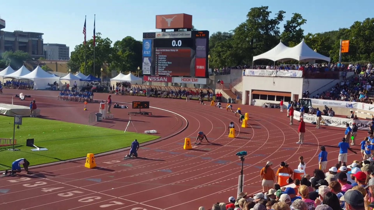 Manvel Mavericks 4×100 Relay STATE MEET 2017 - YouTube