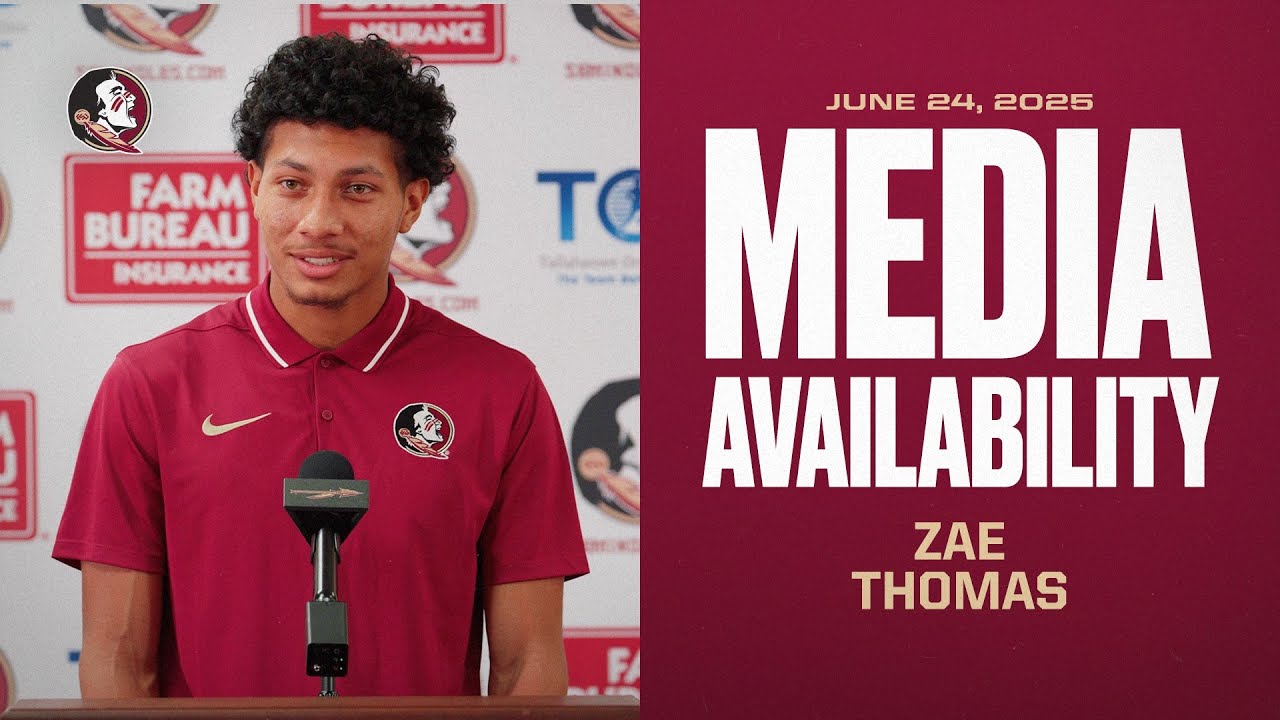 FSU Football | DB Zae Thomas Media Availability - YouTube