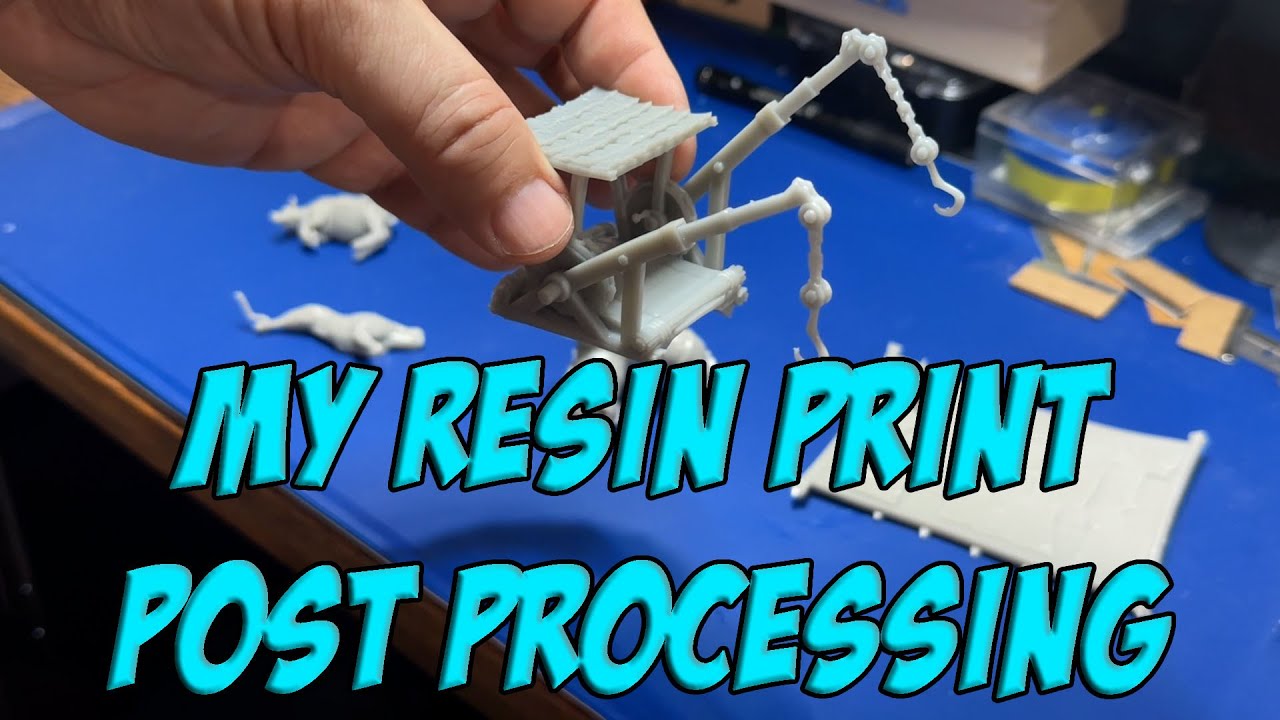 My Resin Print Post Process - YouTube