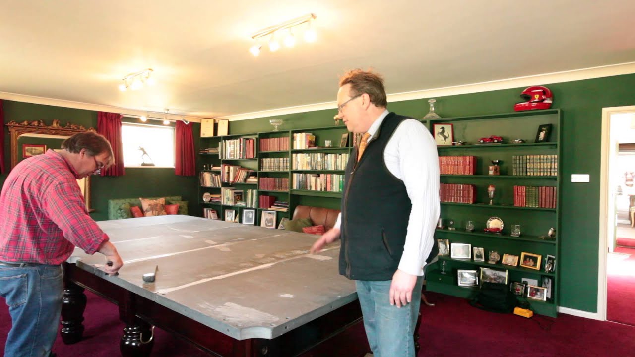 The art of assembling a Snooker Table - YouTube