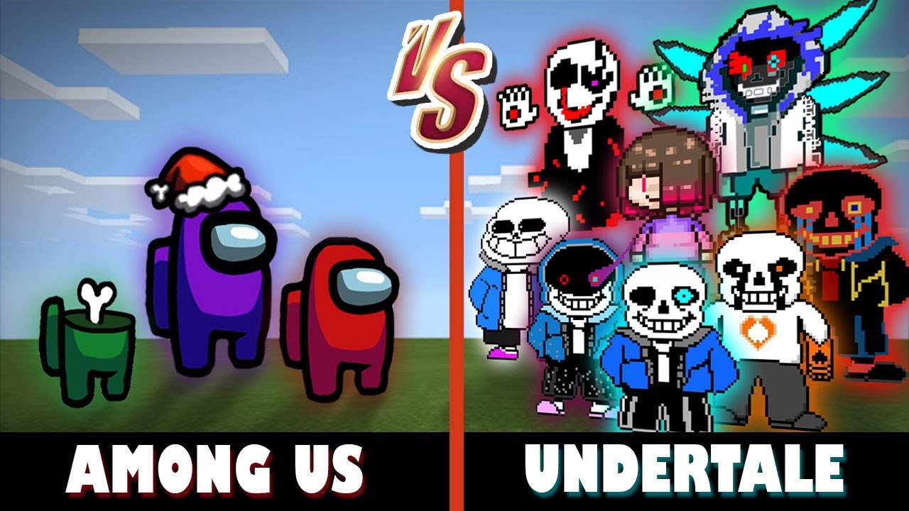 Among Us vs. Undertale Gang Part 2 | Minecraft (EPICO BATTLE!) - YouTube