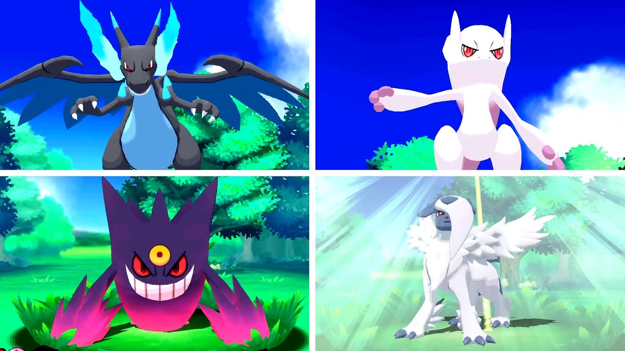 All Mega Evolutions (HD) - Pokémon Omega Ruby & Alpha Sapphire - YouTube