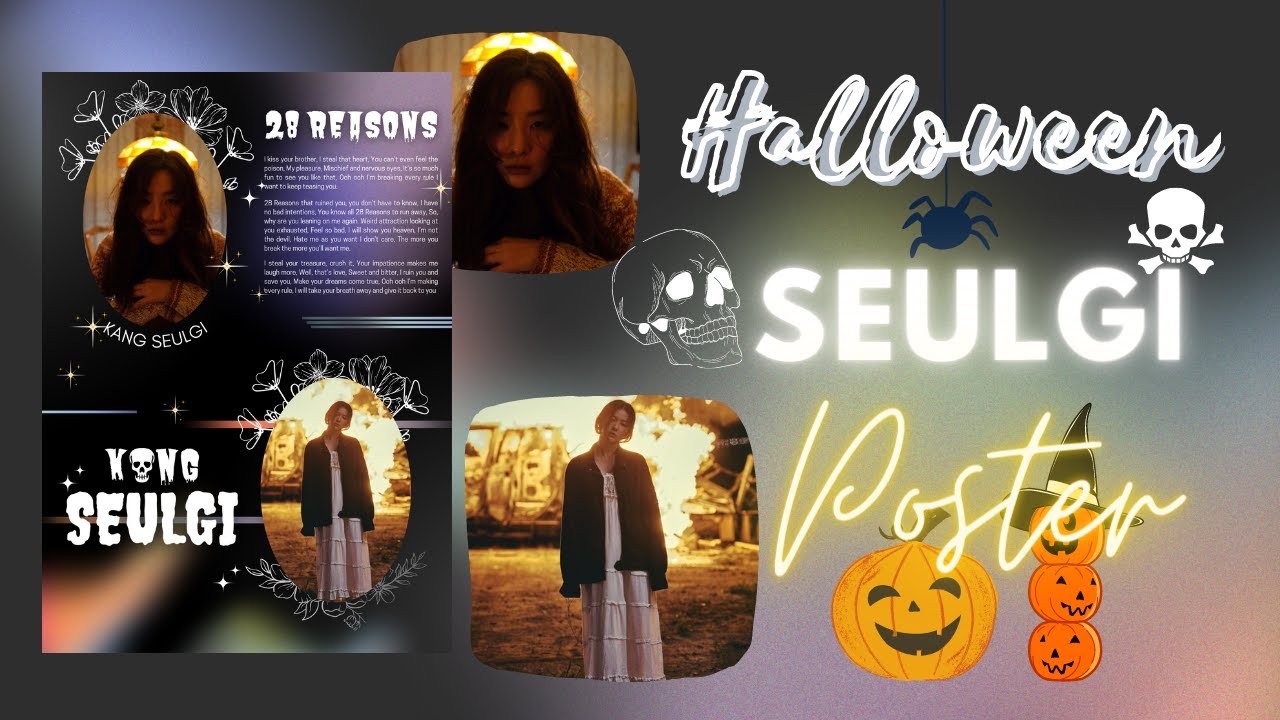 Seulgi Red Velvet - 28 Reasons Halloween Theme Poster (KPOP Poster Fan ...