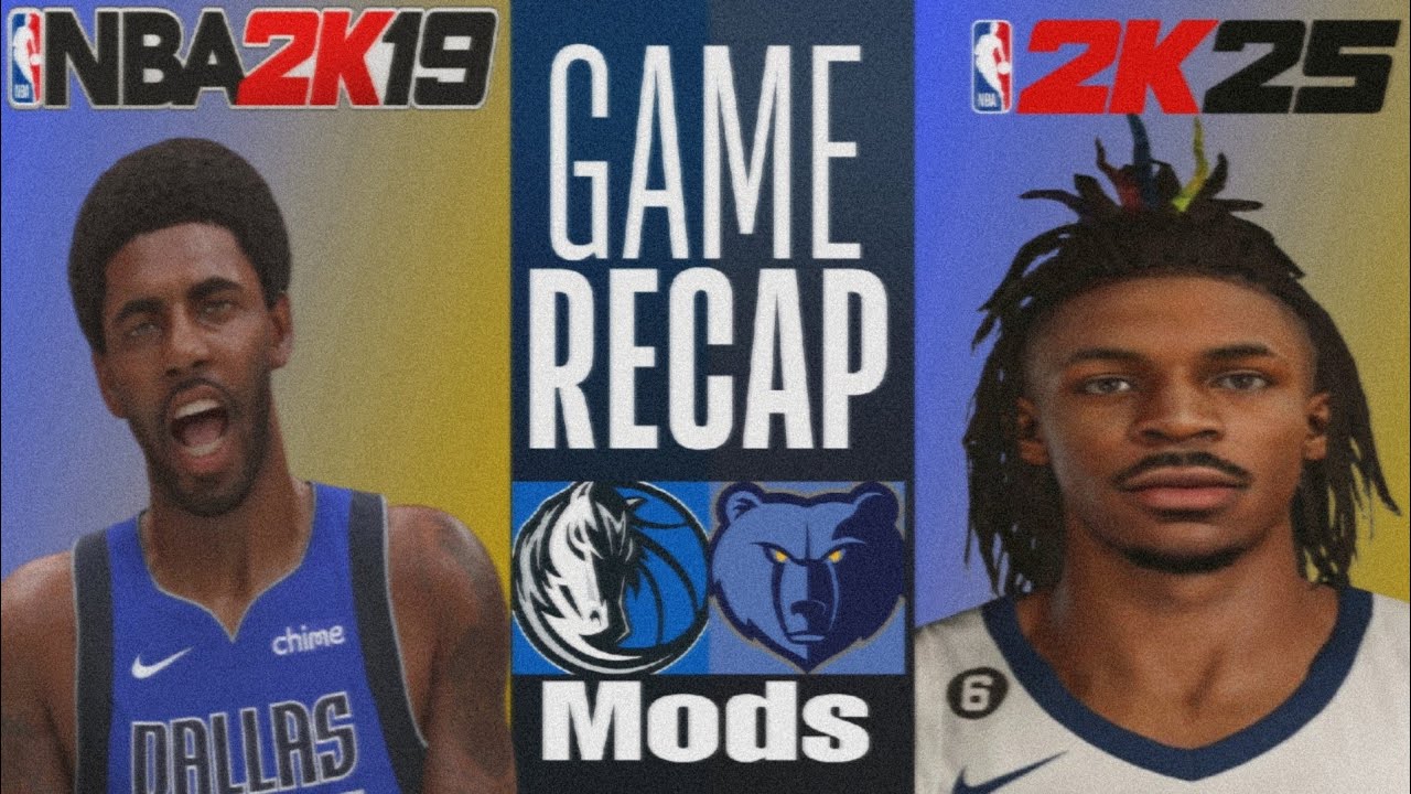 Dallas Vs Memphis On Nba 2k19 Mods Nba 2k25 Android - YouTube