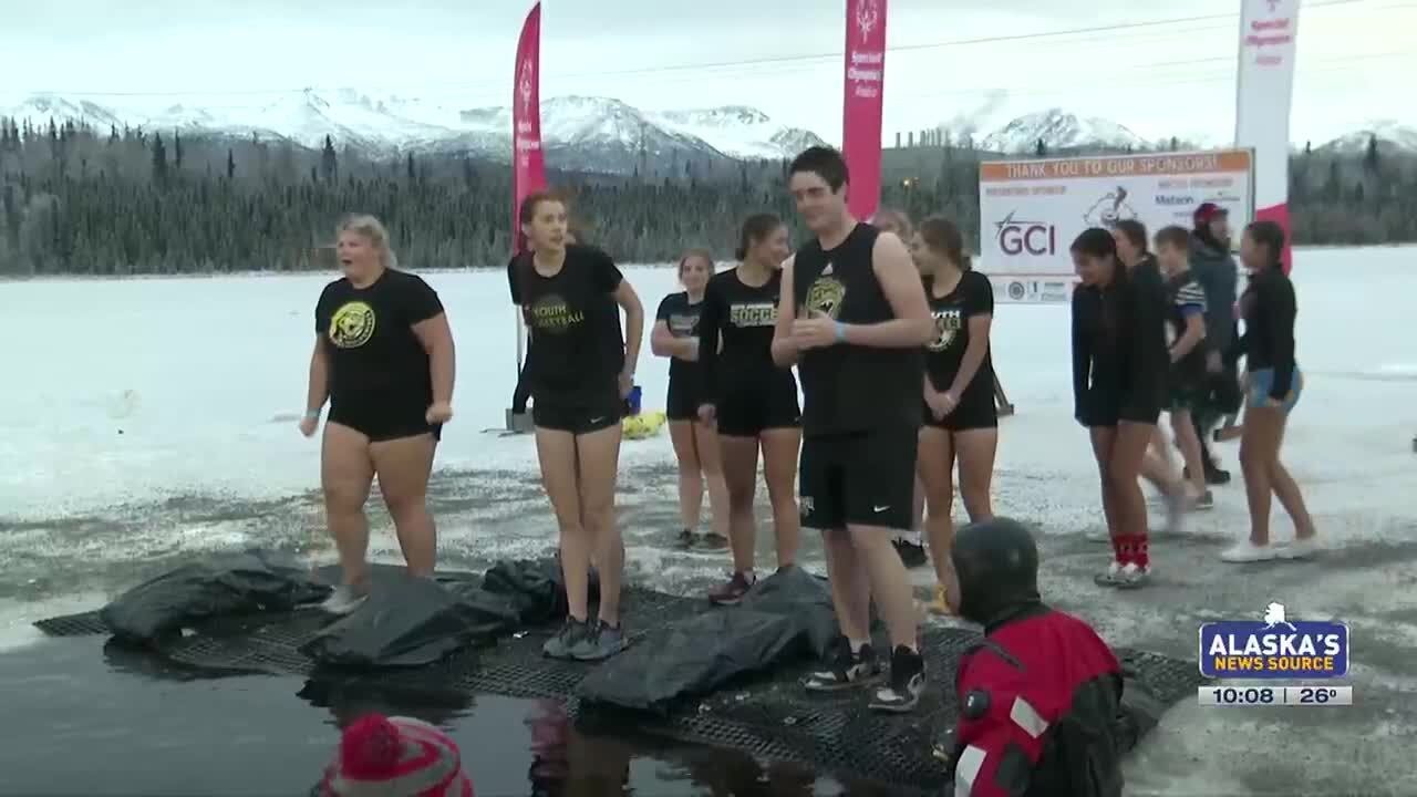 A different kind of ice bath: Alaskans take a plunge for Special ...