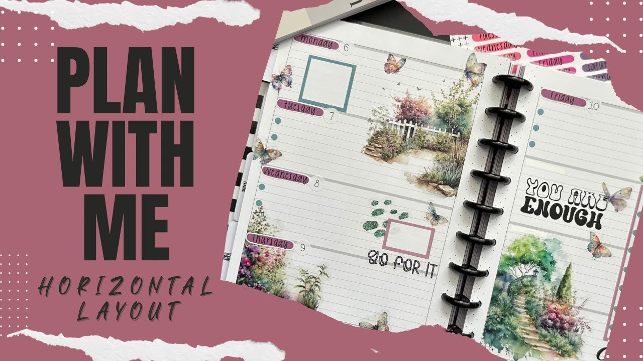 Plan With Me [Horizontal Layout] - YouTube