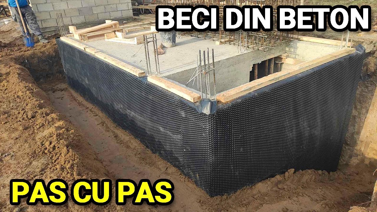 Cum faci un beci sau pivnita din beton? Armare, beton, hidro, termo ...