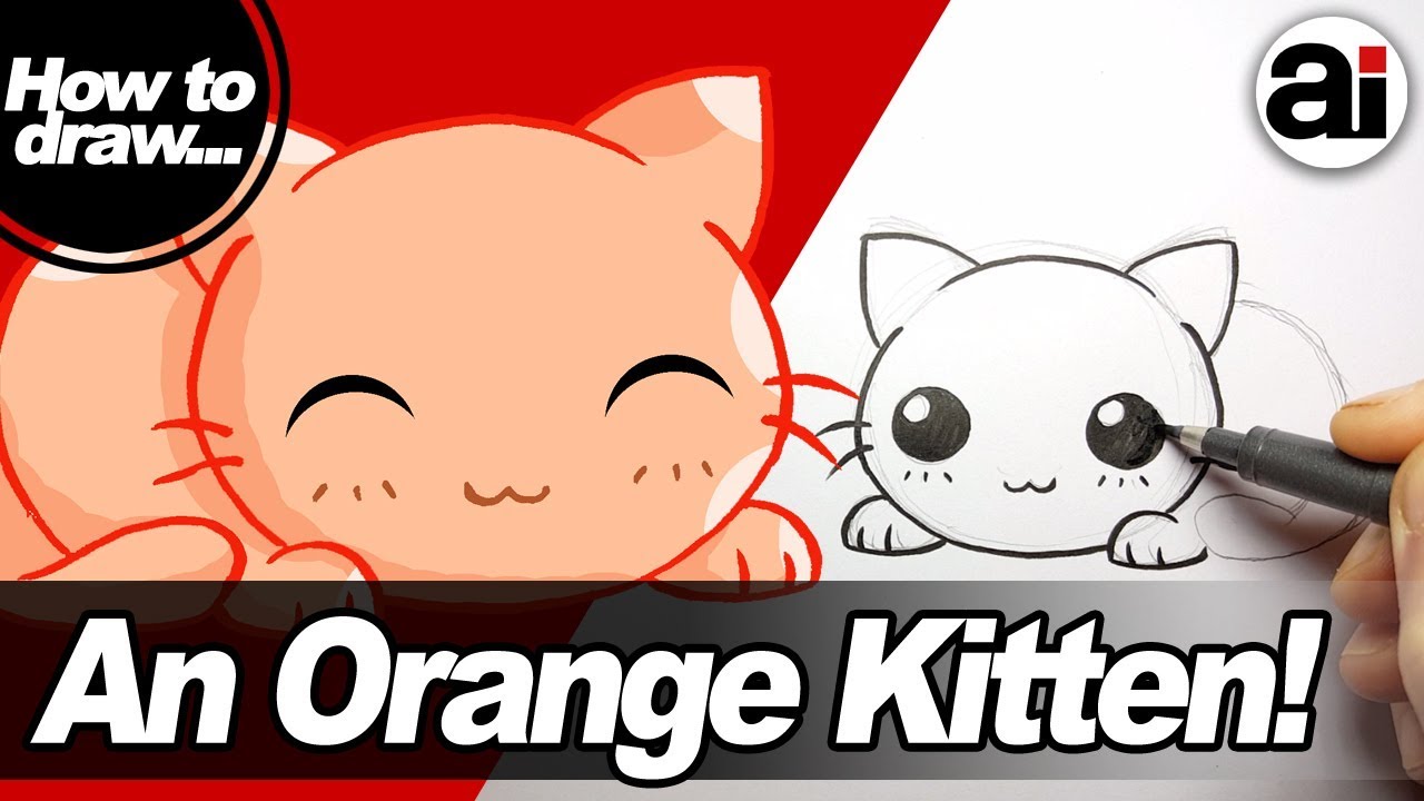 How to Draw - An Orange Kitten! - YouTube