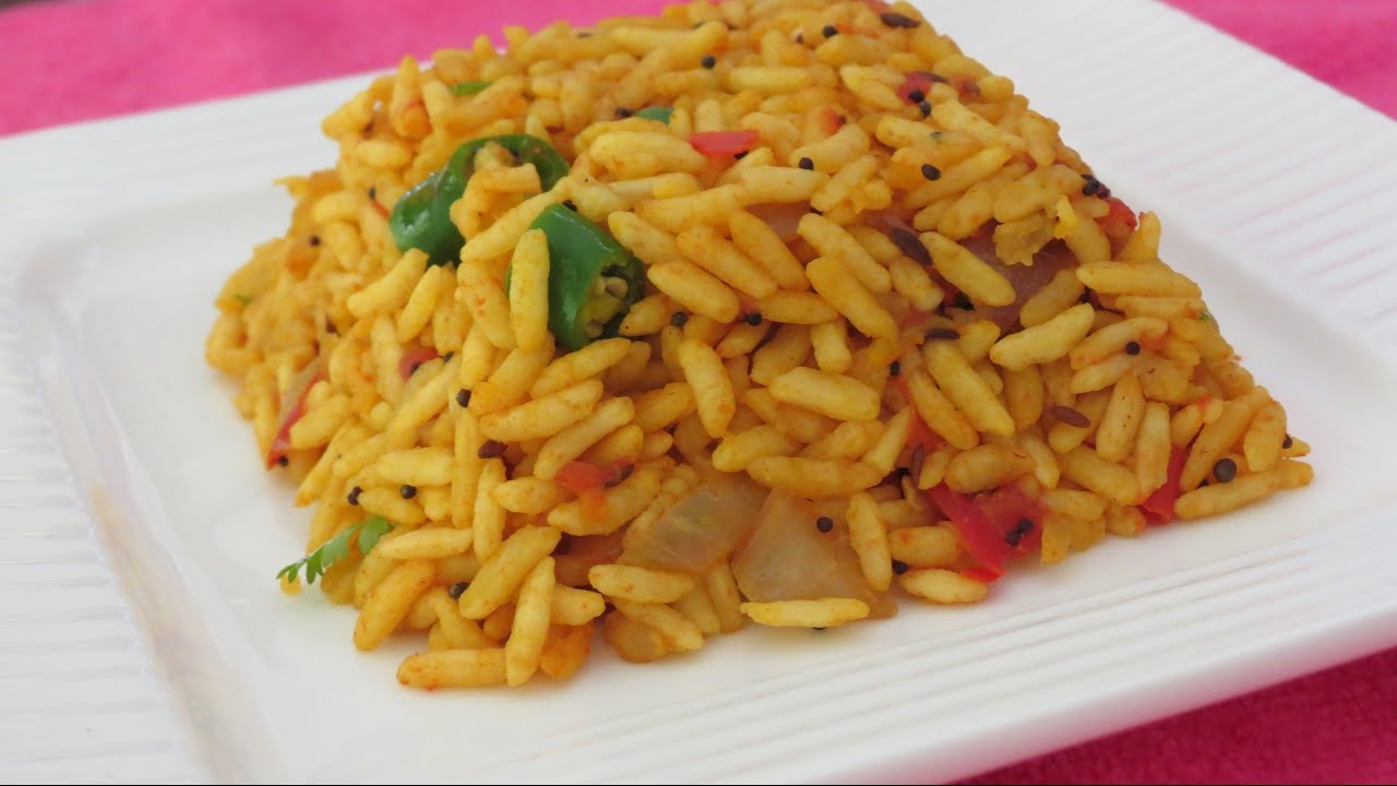Puffed rice upma/Pori upma/Murmura upma -Instant Breakfast Recipes ...