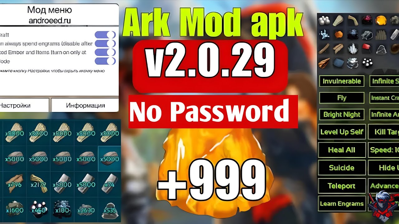 Ark Mobile Online Mod apk 2.0.29 || 10 + 14 Working God Mod 😳 Only Free ...