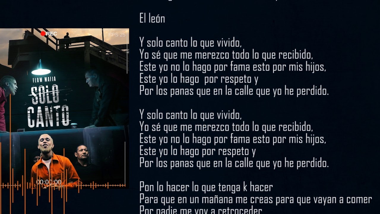 Flow Mafia - Solo Canto ( Audio LETRA ) - YouTube