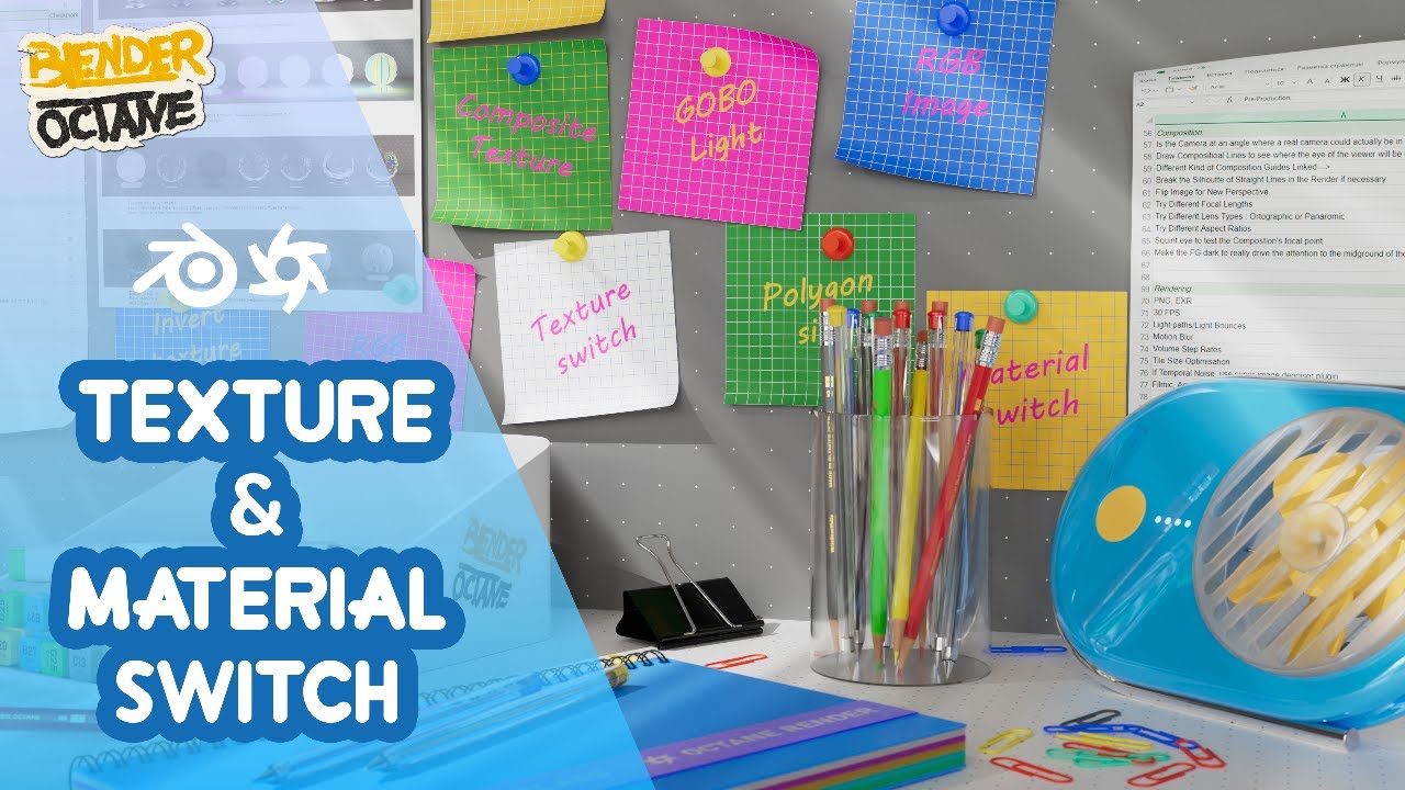 Texture Switch and Material Switch nodes in Blender Octane. - YouTube