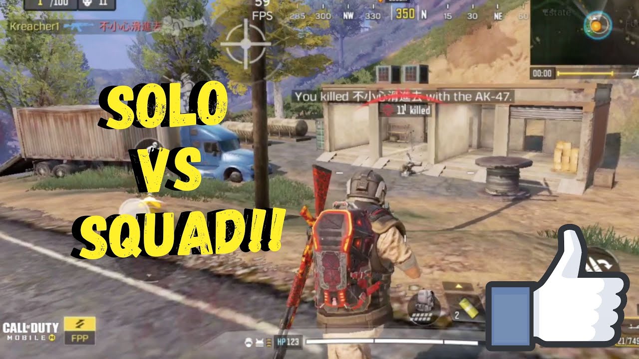 Call of Duty Mobile SOLO VS SQUAD Gameplay - YouTube