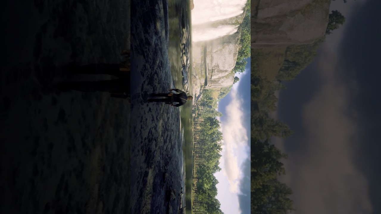 Red Dead Redemption 2 - Beautiful waterfall 😍#rdr2 #arthurmorgan # ...