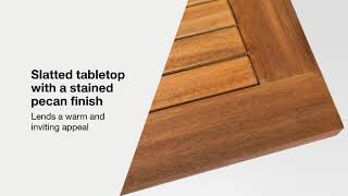 Threshold  Morie Farmhouse Wood Patio Dining Table