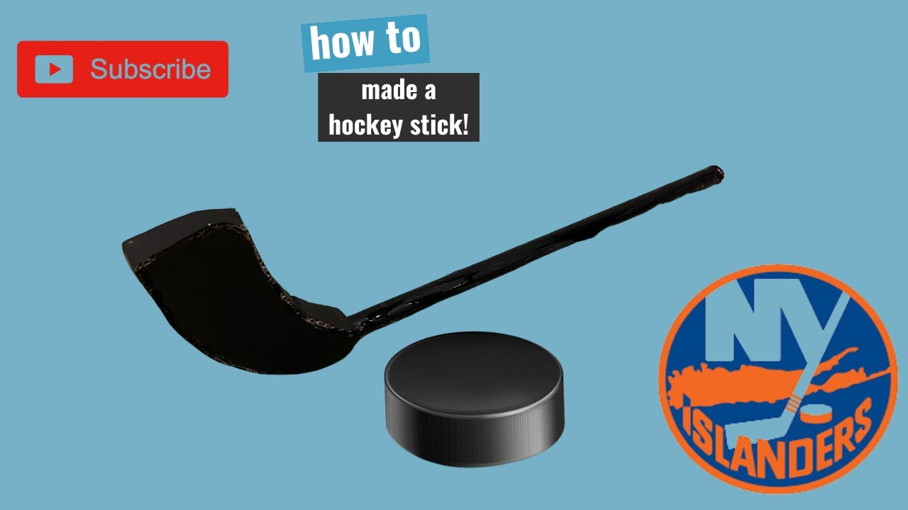 How I made a hockey stick (out of cardboard) - YouTube
