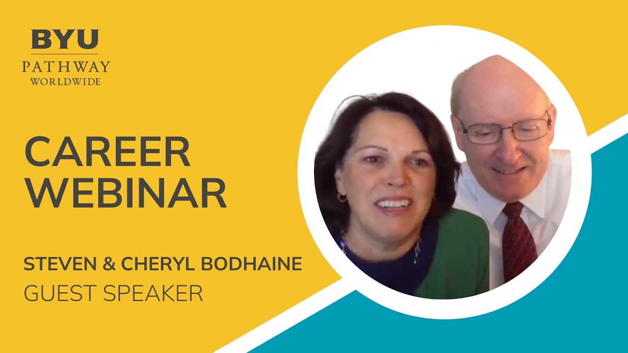 Career Webinar with Steven & Cheryl Bodhaine - YouTube