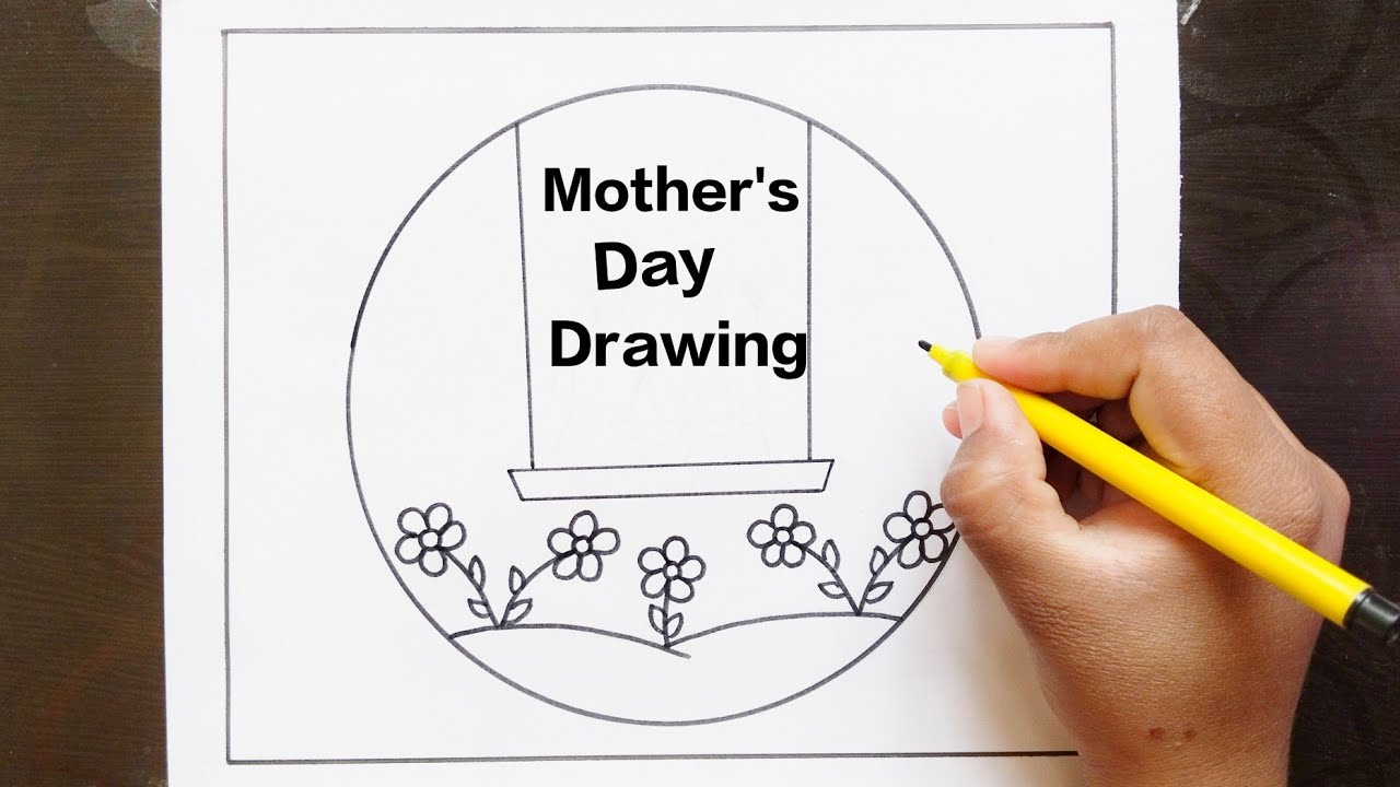 Mother's Day Drawing / Mother's Day Special Drawing / Happy Mother's ...