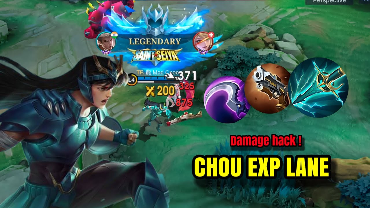 EXP Lane Chou Damage Hack | One Punch Knockouts & Pro Outplays #Chou ...