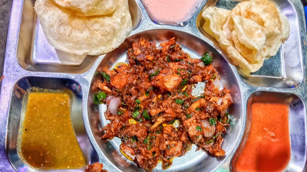 Chicken Chaap Masala With Luchi | Street Food | Food Dhaka - YouTube