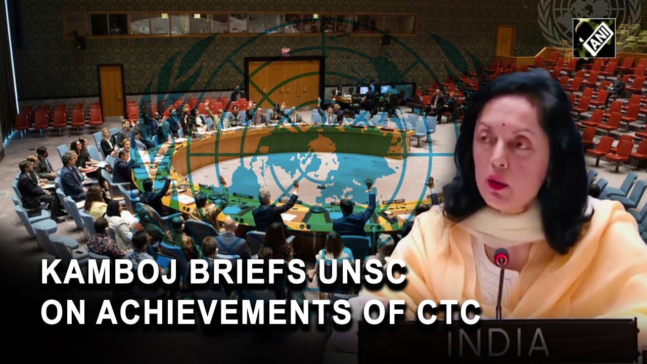 Kamboj briefs UNSC on achievements of CTC under India's Chairship - YouTube