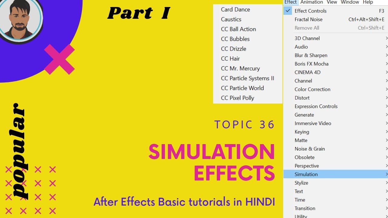36 #How to use #Simulation #Effects in #Aftereffects Part I #tutorials ...