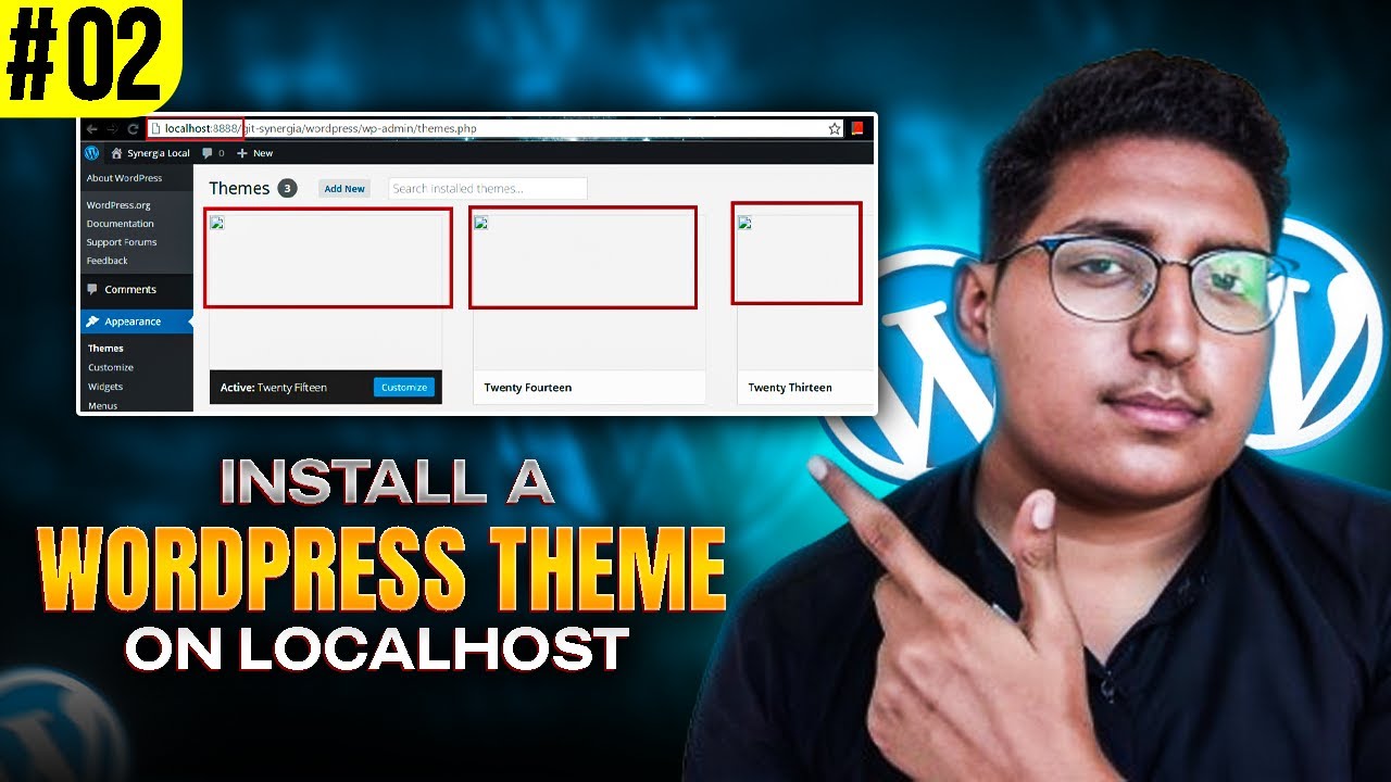 How to Install a WordPress Theme on localhost - WordPress Tutorial - YouTube