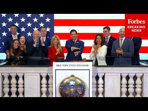 BREAKING NEWS: Secretary Of State Marco Rubio Visits NYSE And Rings The Opening Bell