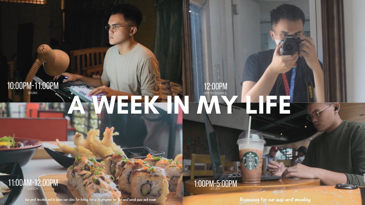 A Week in a Life of a College Student (trying to be productive) - YouTube