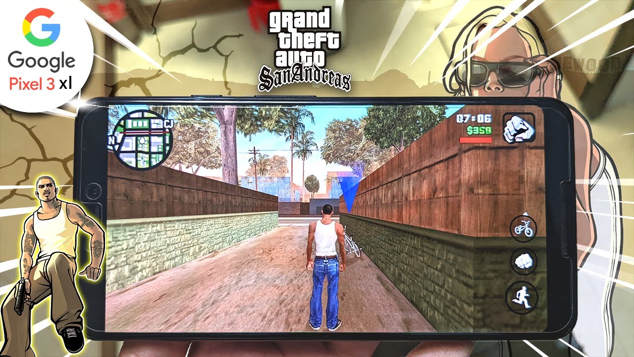 GTA San Andreas | Google Pixel 3xl Gameplay - YouTube