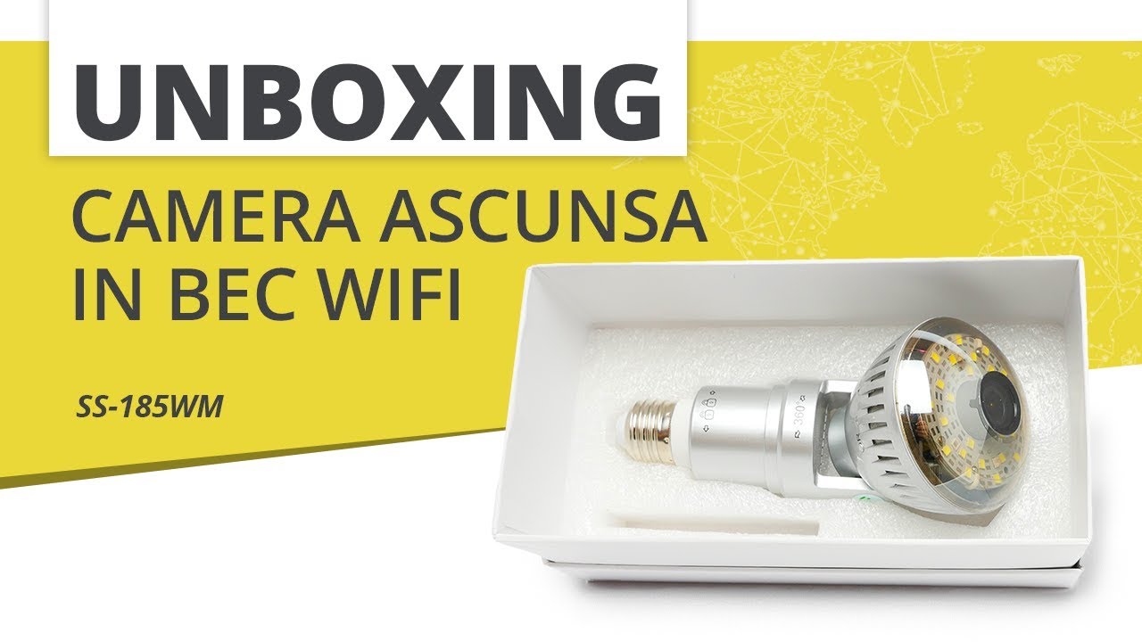 UNBOXING - Camera ascunsa in bec cu detectie la miscare si Wifi SS ...