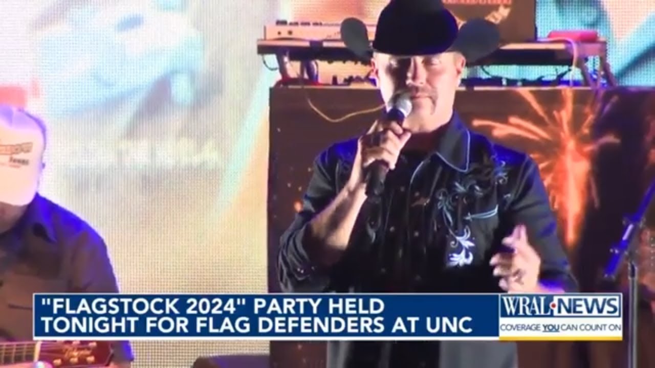 'Communism vs freedom': Flagstock party for UNC flag defenders draws ...