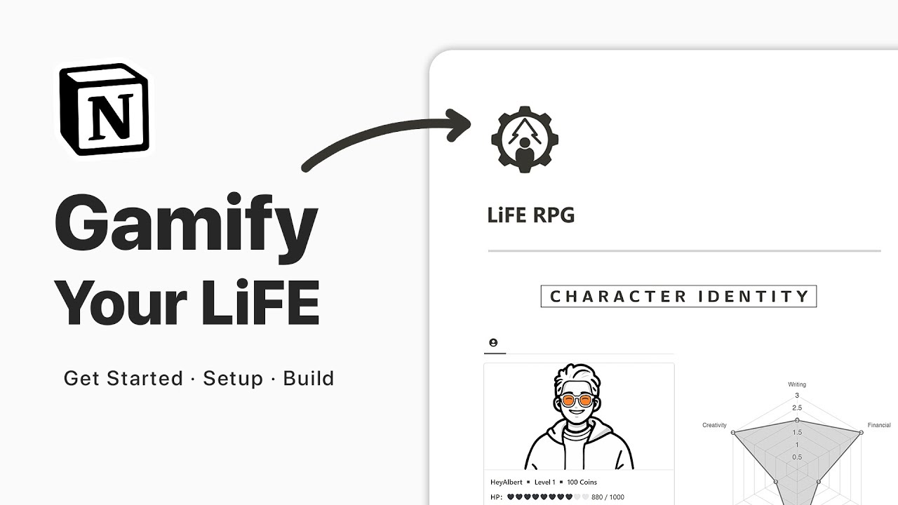 Gamify Your Life with Notion LiFE RPG: How to Get Started. - YouTube