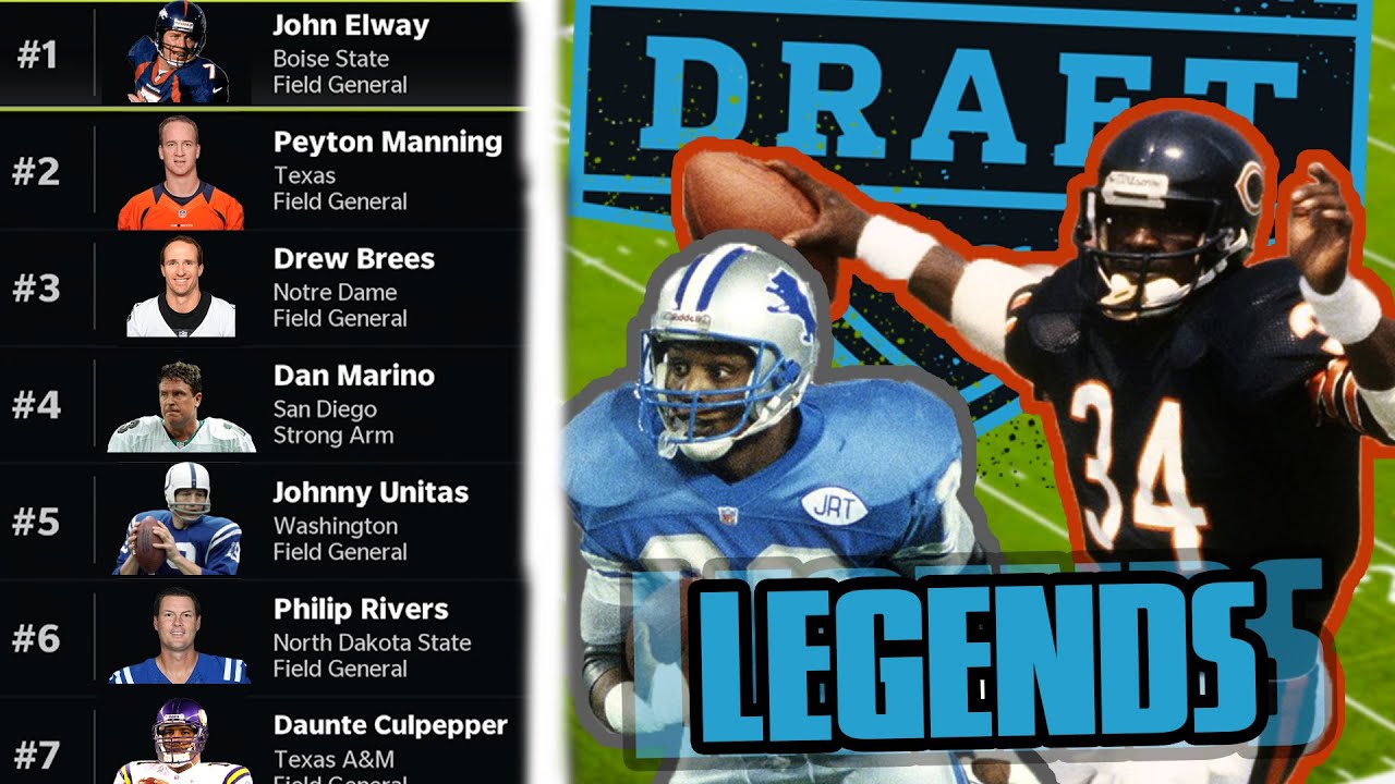 I ADDED LEGENDS TO THE GAME AND DRAFTED THEM! - YouTube
