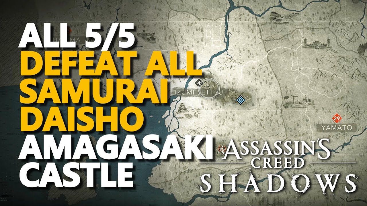 Amagasaki Castle Defeat all Samurai Daisho Assassin's Creed Shadows ...