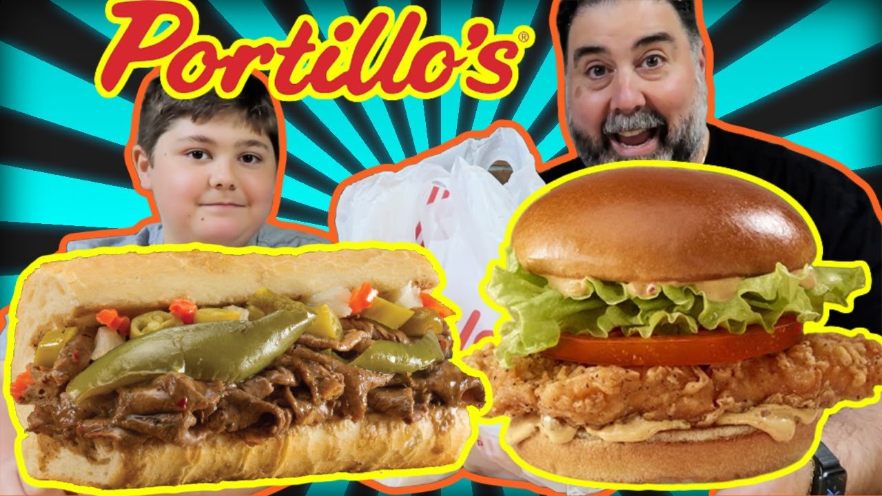 Portillo's NEW Spicy Chicken Sandwich and Italian Beef Sandwich | Chris ...