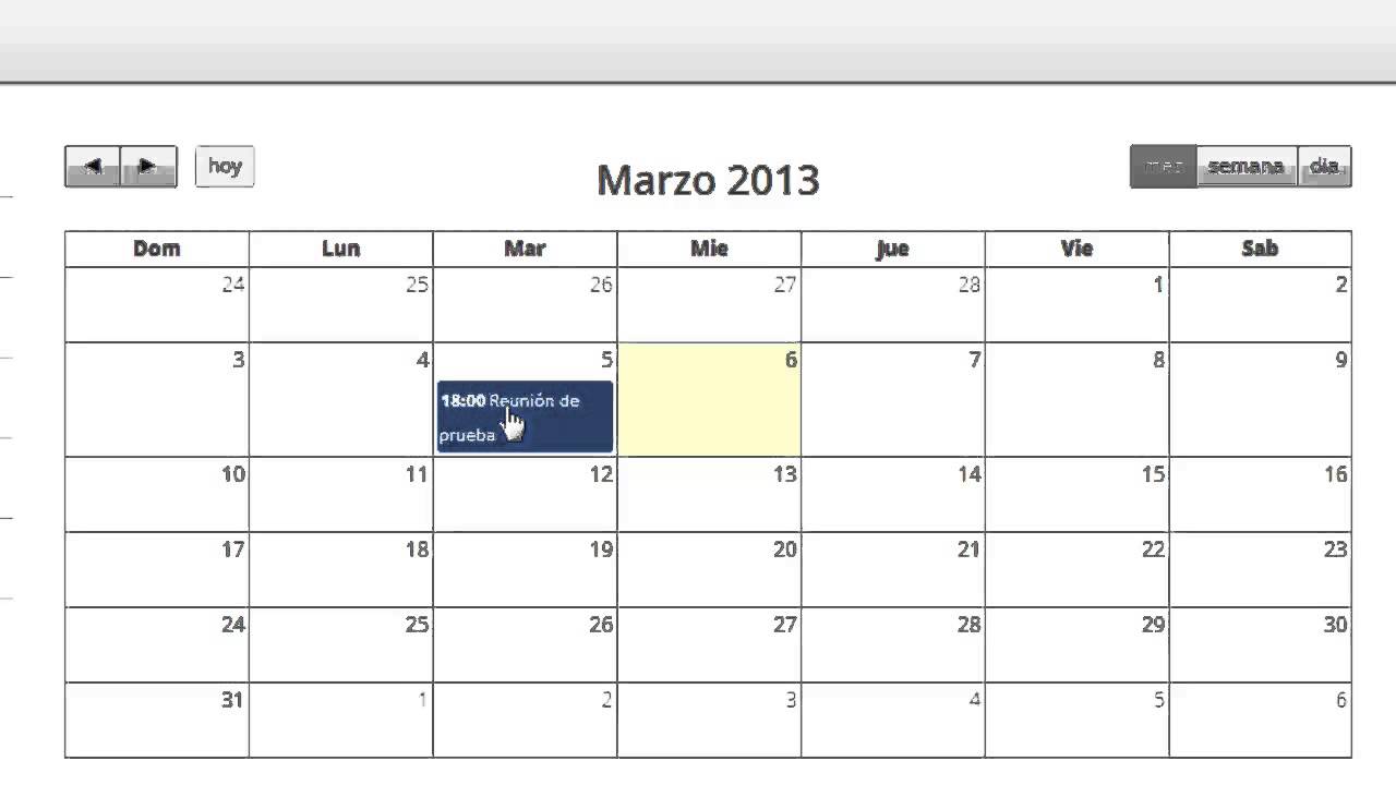 Video Tutorial N° 1: Cómo utilizar el calendario de eventos - YouTube