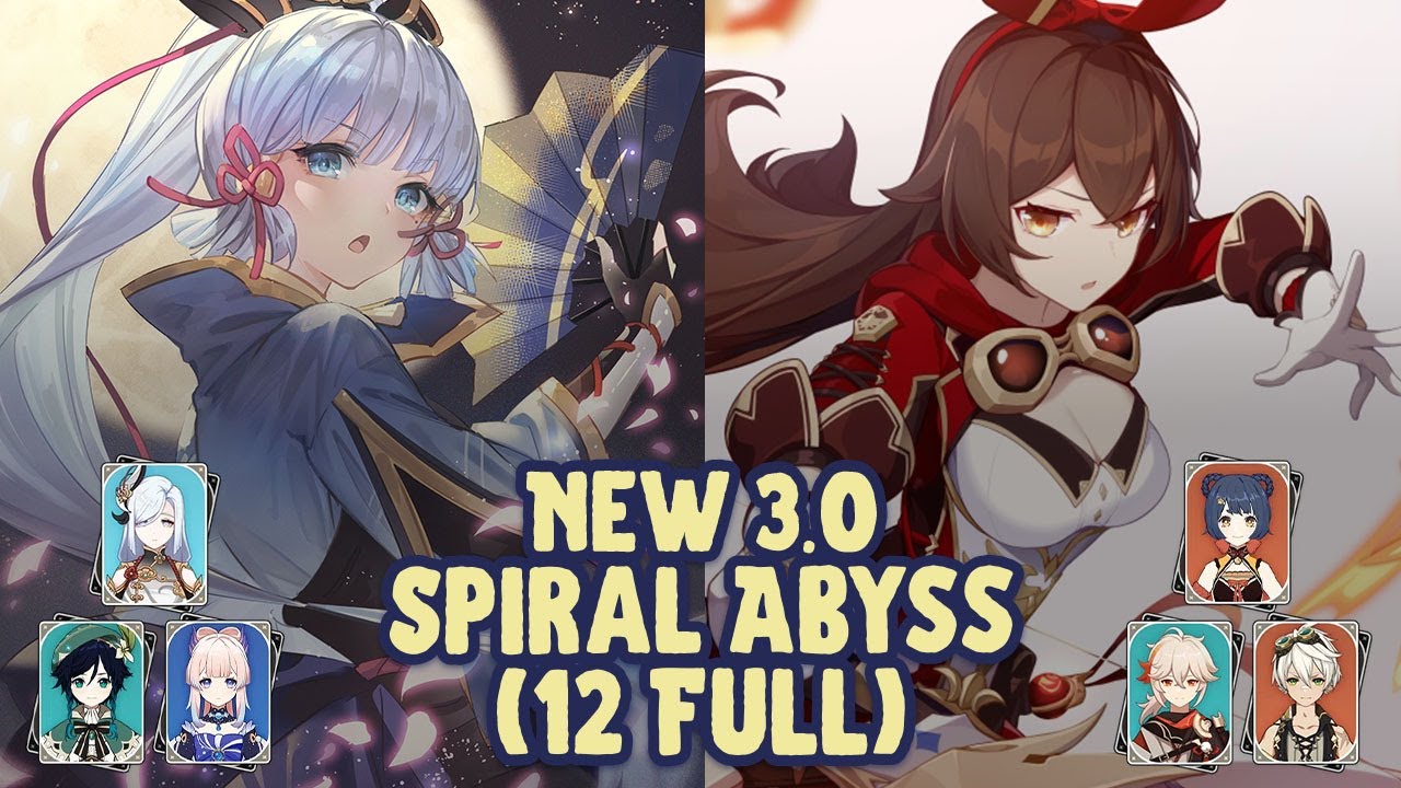 Destroy New 3.0 Spiral Abyss Floor 12 AYAKA & AMBER 🐰🔥 MAIN Nuevo ...