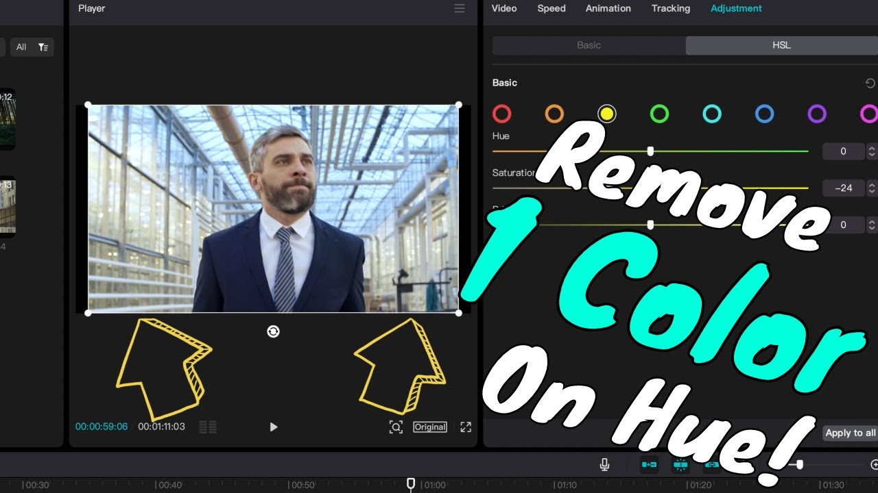 Take SPECIFIED COLORS Out Of CapCut | Quick & Easy - YouTube