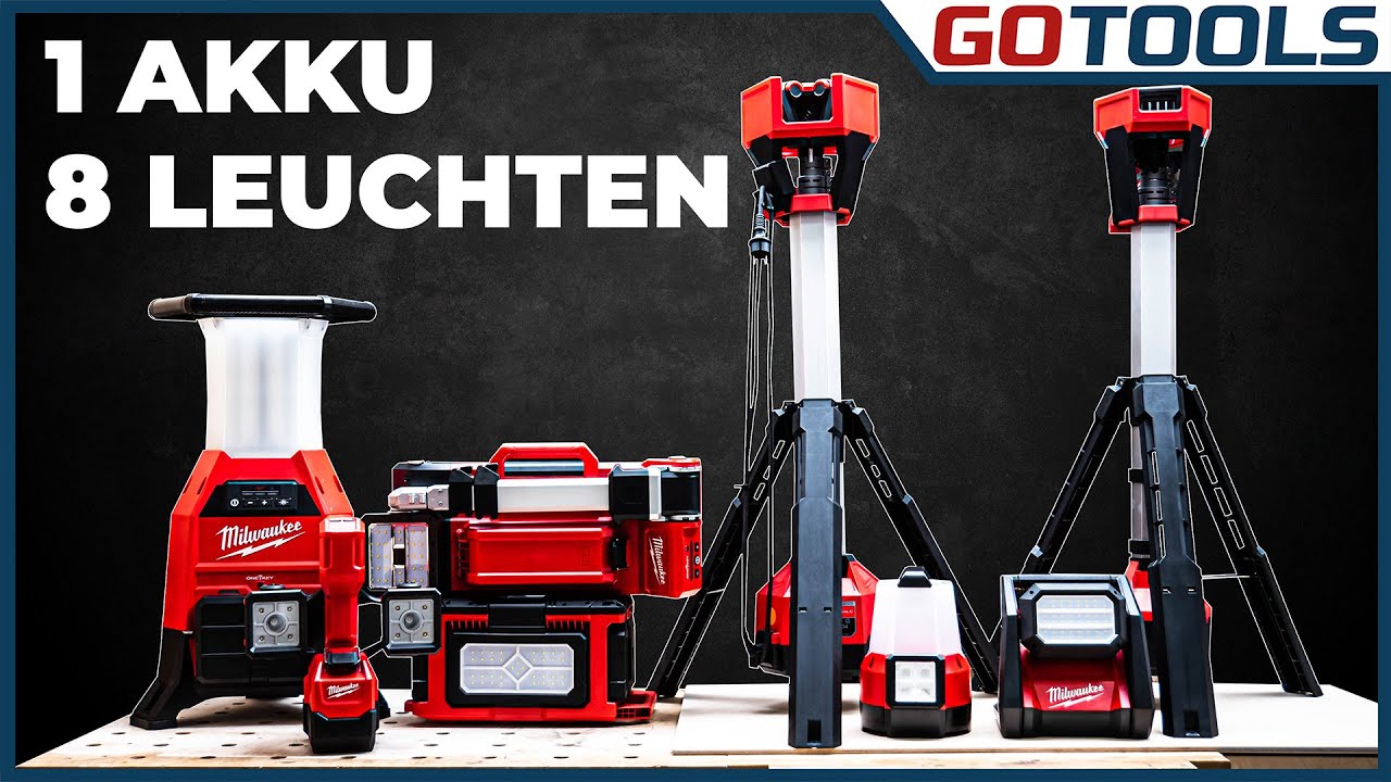 VOLLE LICHTPOWER mit Milwaukee M18 Akku Arbeitsleuchten und Baustrahler ...