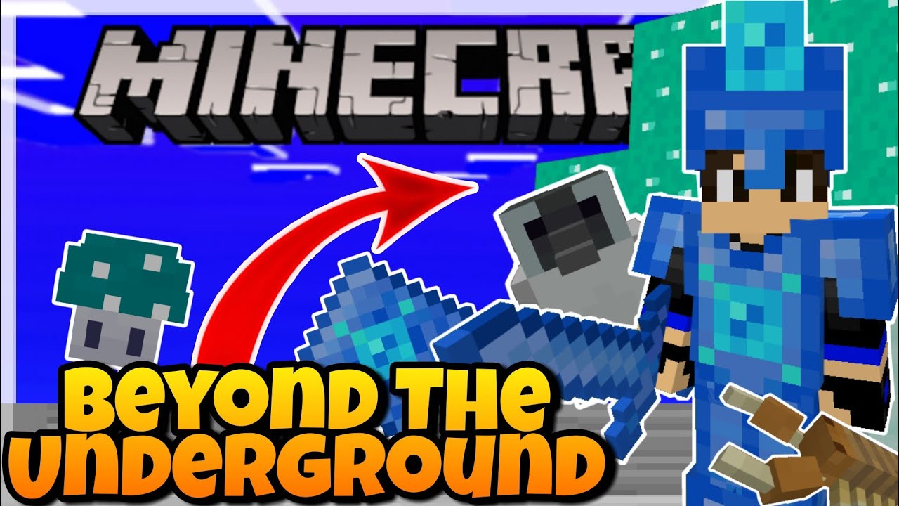 Minecraft BEYOND THE UNDERGROUND Addon! - More Cave Biomes, Mobs, Food ...