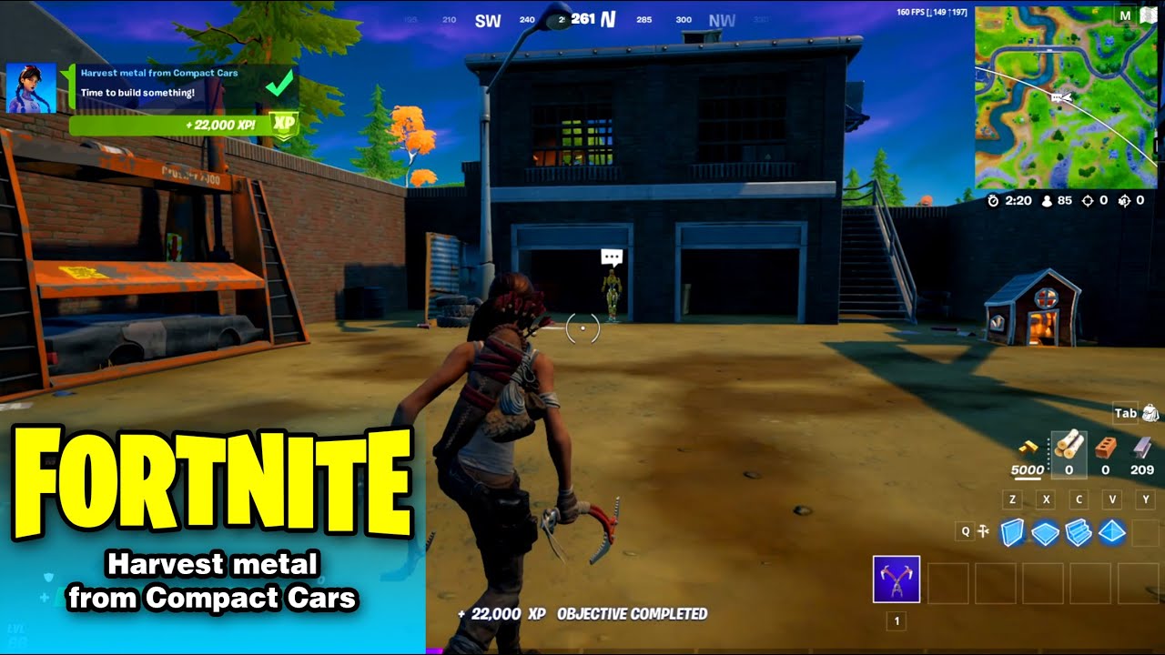 Harvest metal from Compact Cars in Fortnite Chapter 2 Season 6 - YouTube