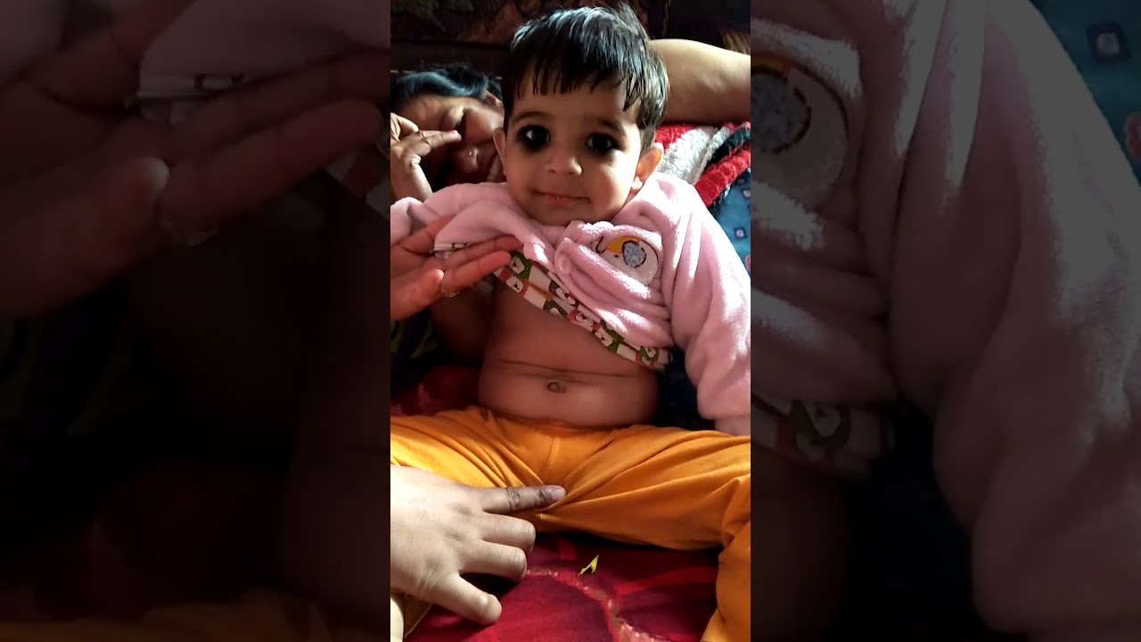 Cute baby doing yoga of ramdev baba - YouTube
