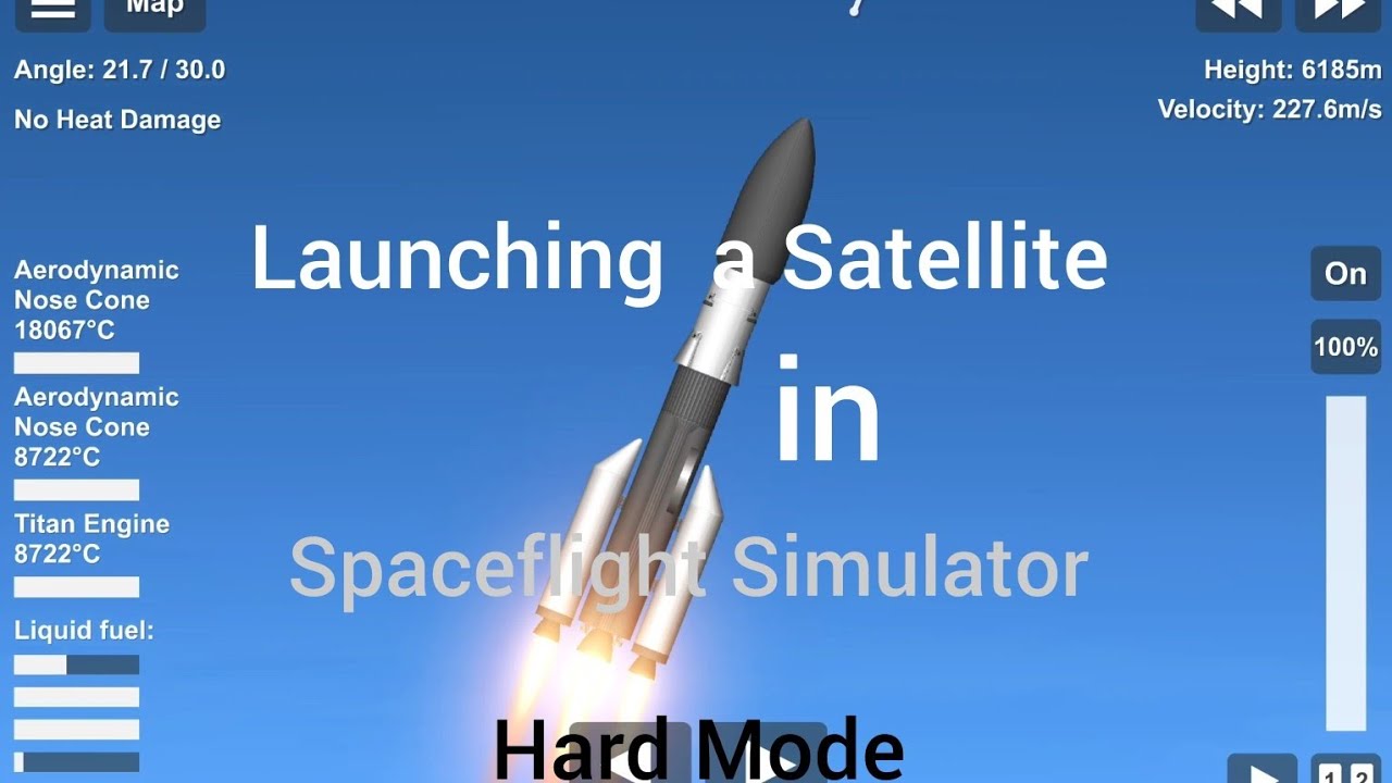 Launching a Satellite 🛰️ In Hard Mode | Spaceflight Simulator - YouTube