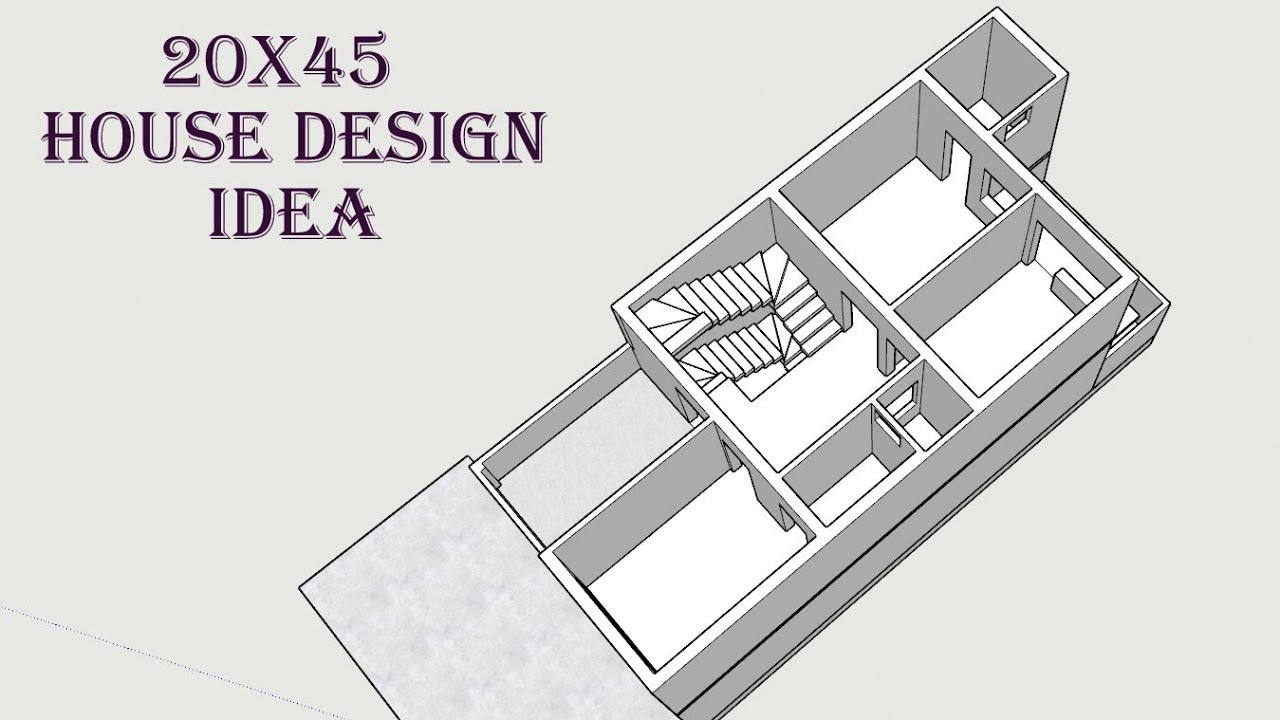 20x45 Plot Size Basic 3D House Design idea - YouTube