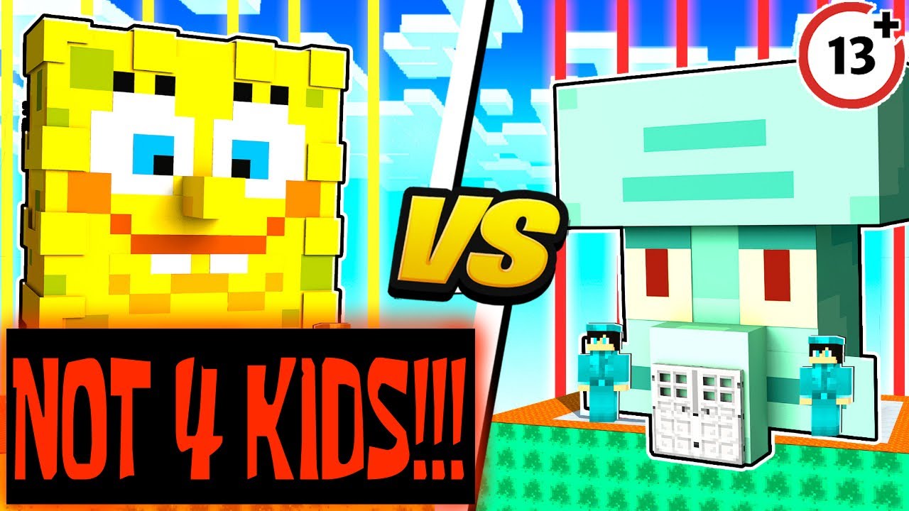 SpongeBob vs Squidward MOST SECURE House Battle in Minecraft! - YouTube