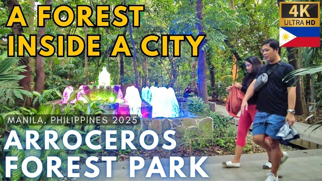 Manila's Green Sanctuary - ARROCEROS FOREST PARK [4K Walk] Philippines ...