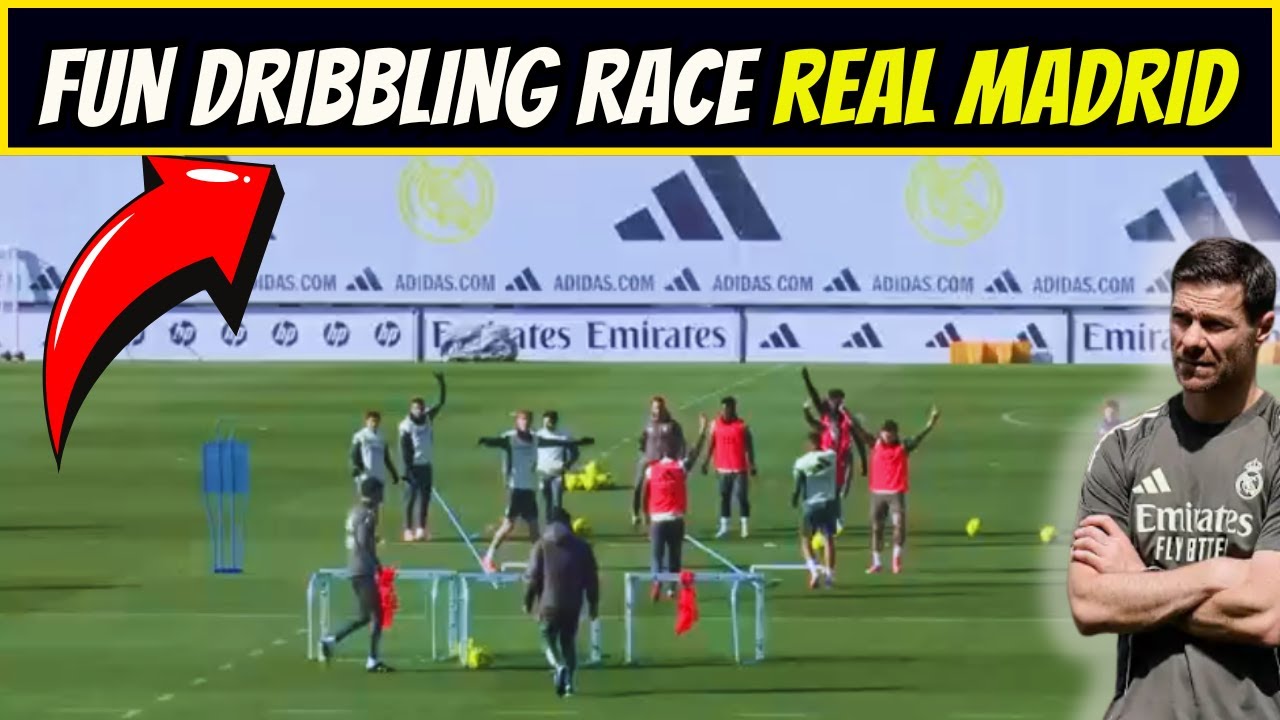 Fun Dribbling Race Real Madrid / Soccer Fun Games for Practice - YouTube